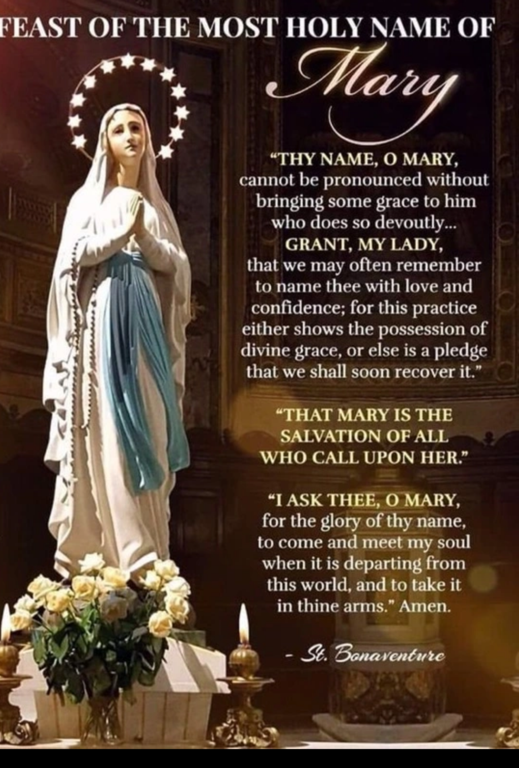 The Most Holy Name of Mary – Daily Reflections